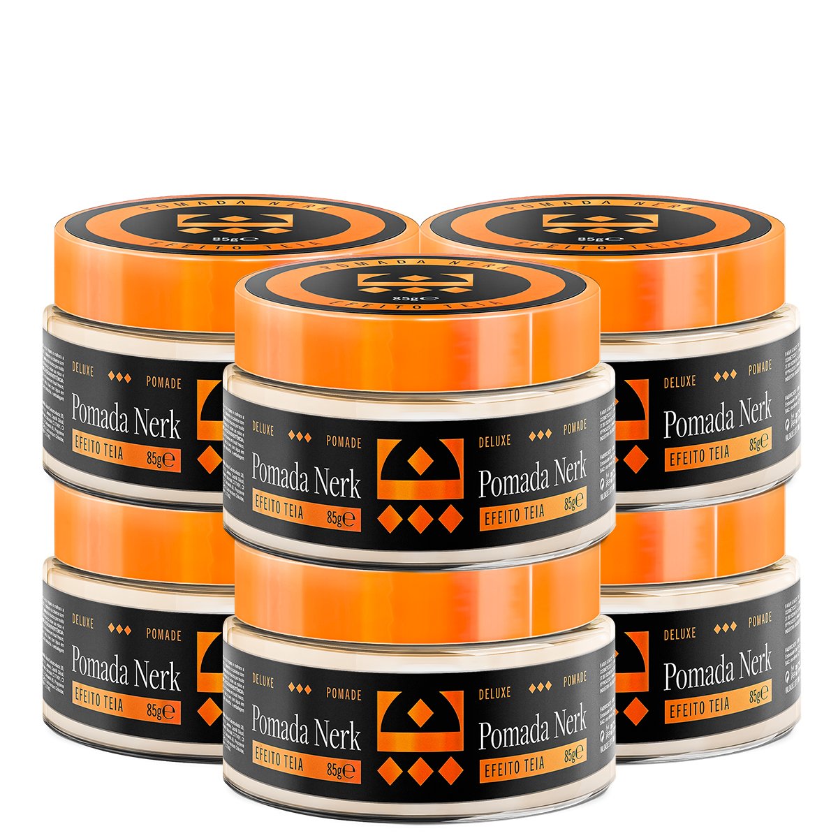Kit 6 Pomada Modeladora Nerk Efeito Teia Embaixador 85g